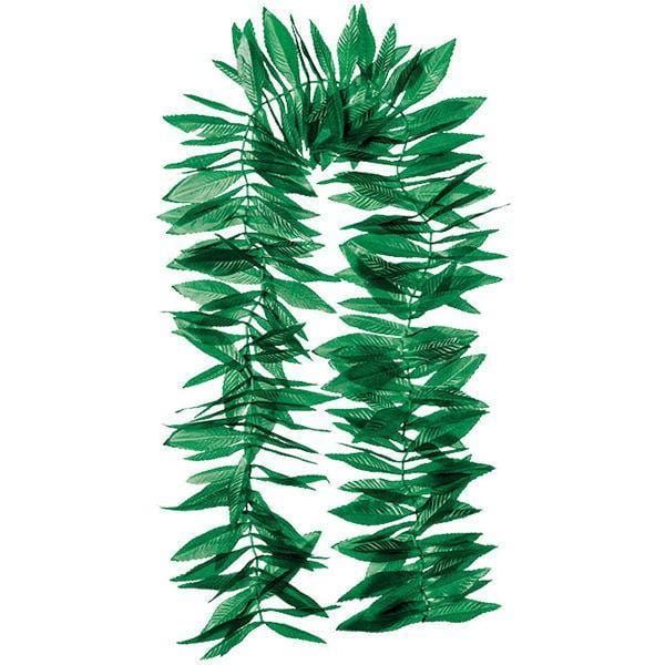 Green Leaf Lei Necklace | Party Expert