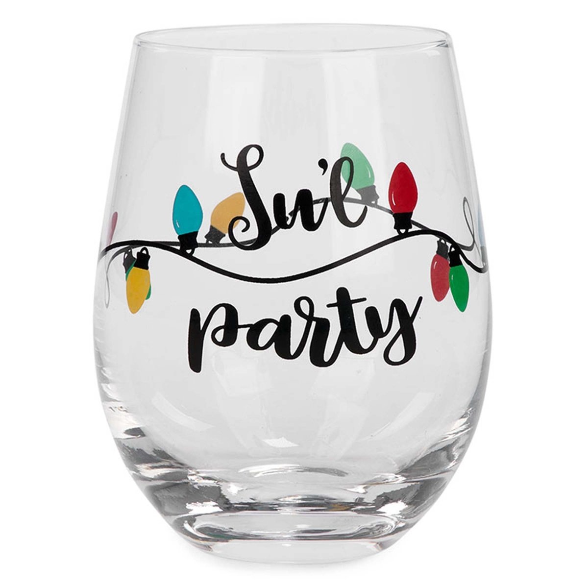 Wine Glass "Su'l Party", 1 Count | Party Expert