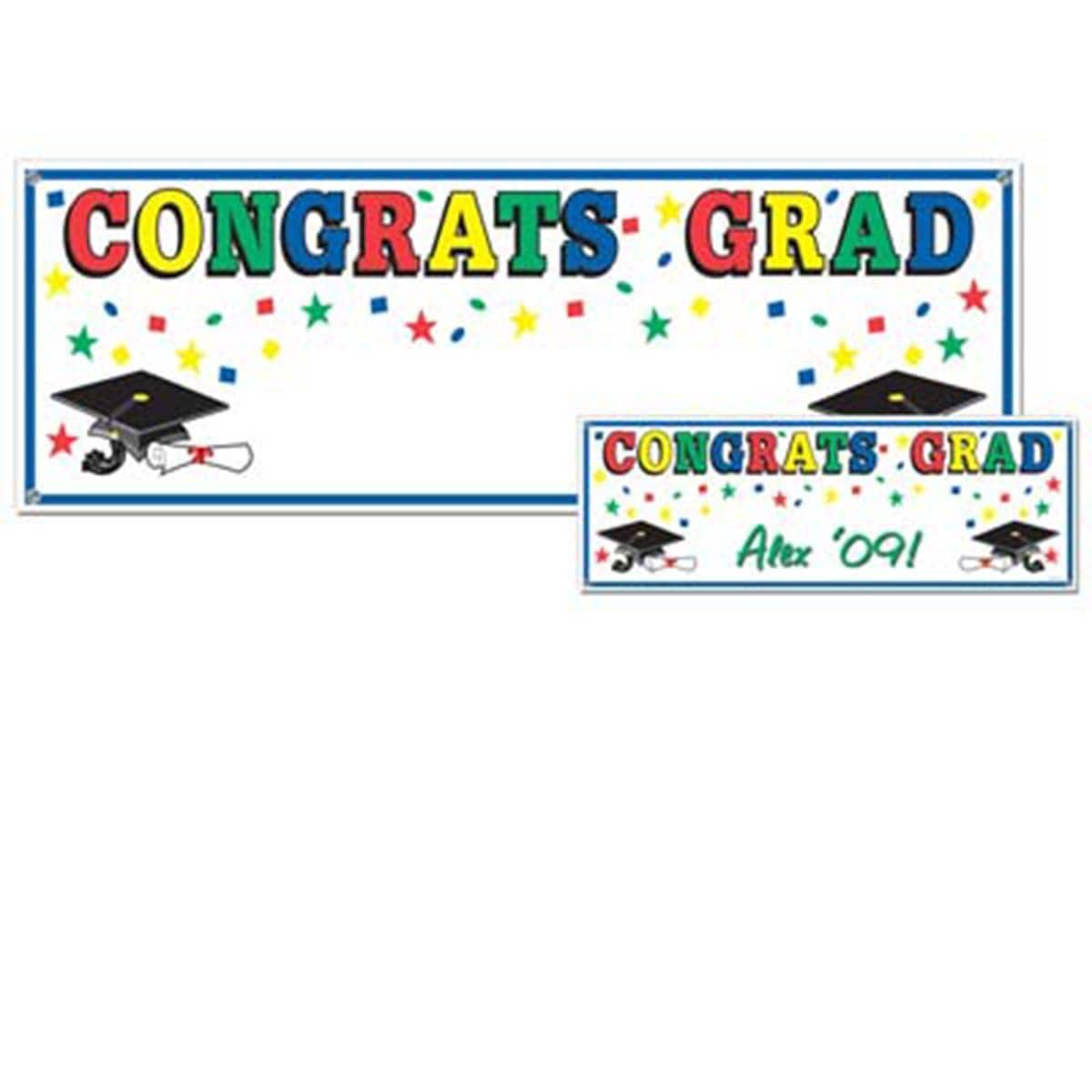 Congrats Grad Sign Banner | Party Expert