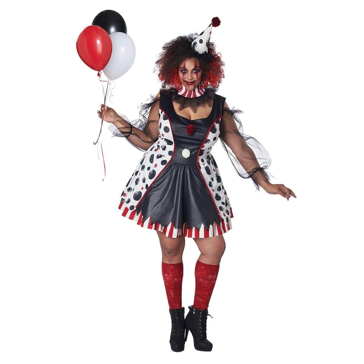 Twisted Clown Plus Size Costume for Adults | Party Expert