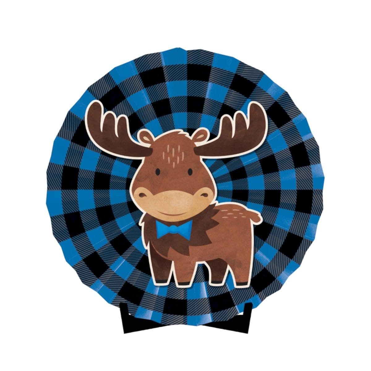Moose Buffalo Plaid Centerpiece | Party Expert