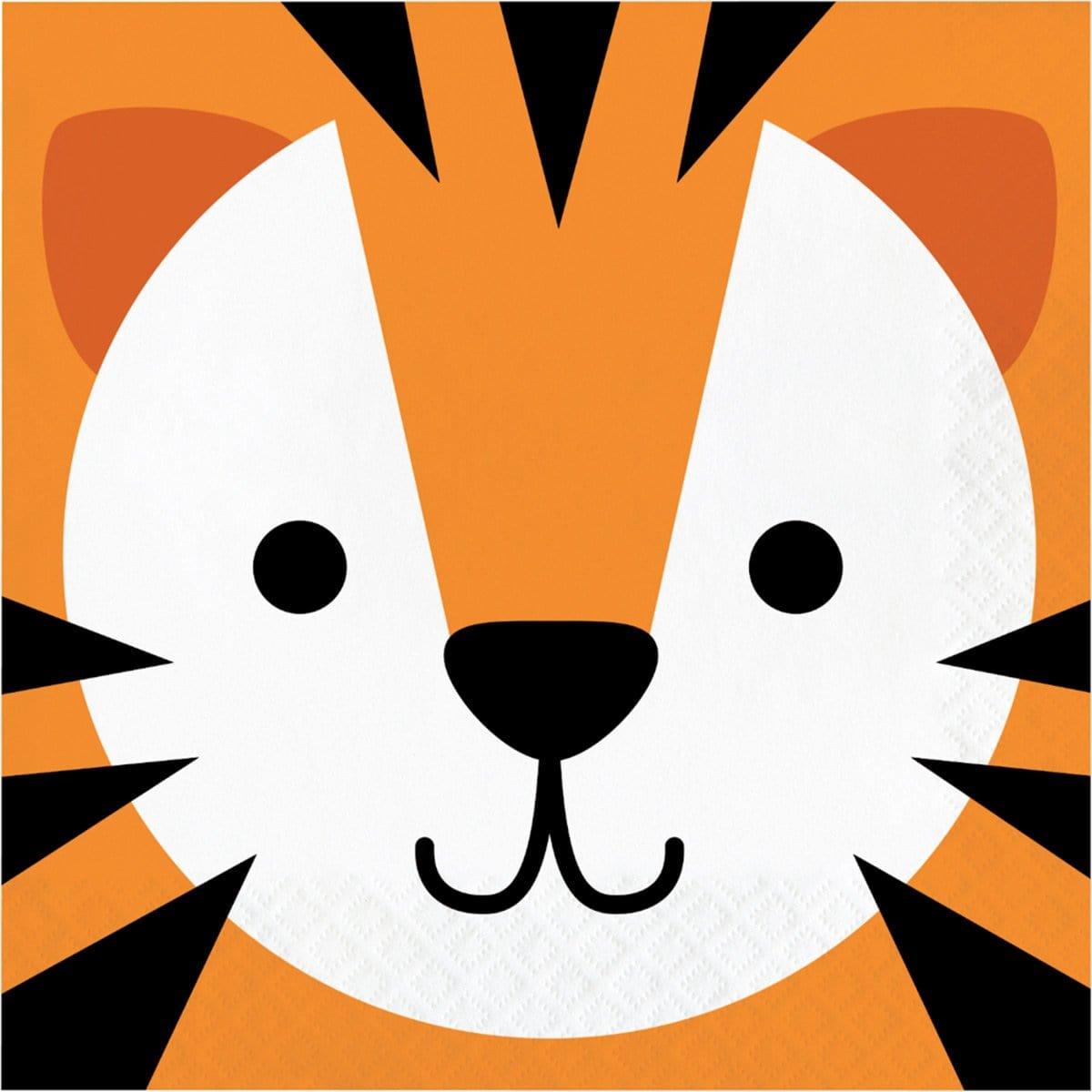 Tiger Lunch Napkins, 16 Count | Party Expert