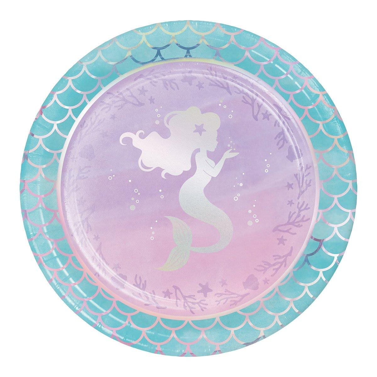 Mermaid Shine Paper Plates 9 Inches | Party Supplies – Party Expert