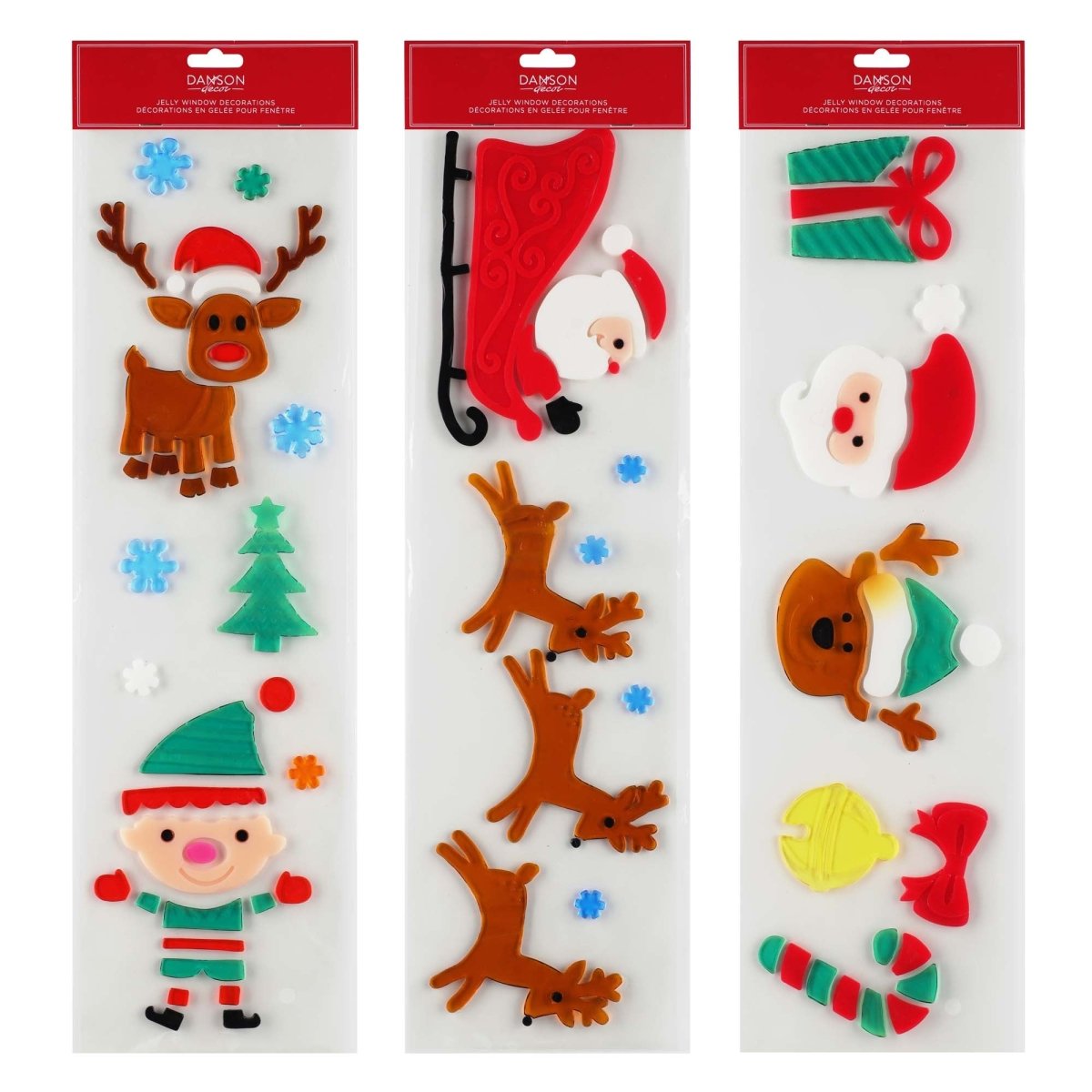 Jelly Christmas Window Decorations, 21 Inches, Assortment, 1 Count ...
