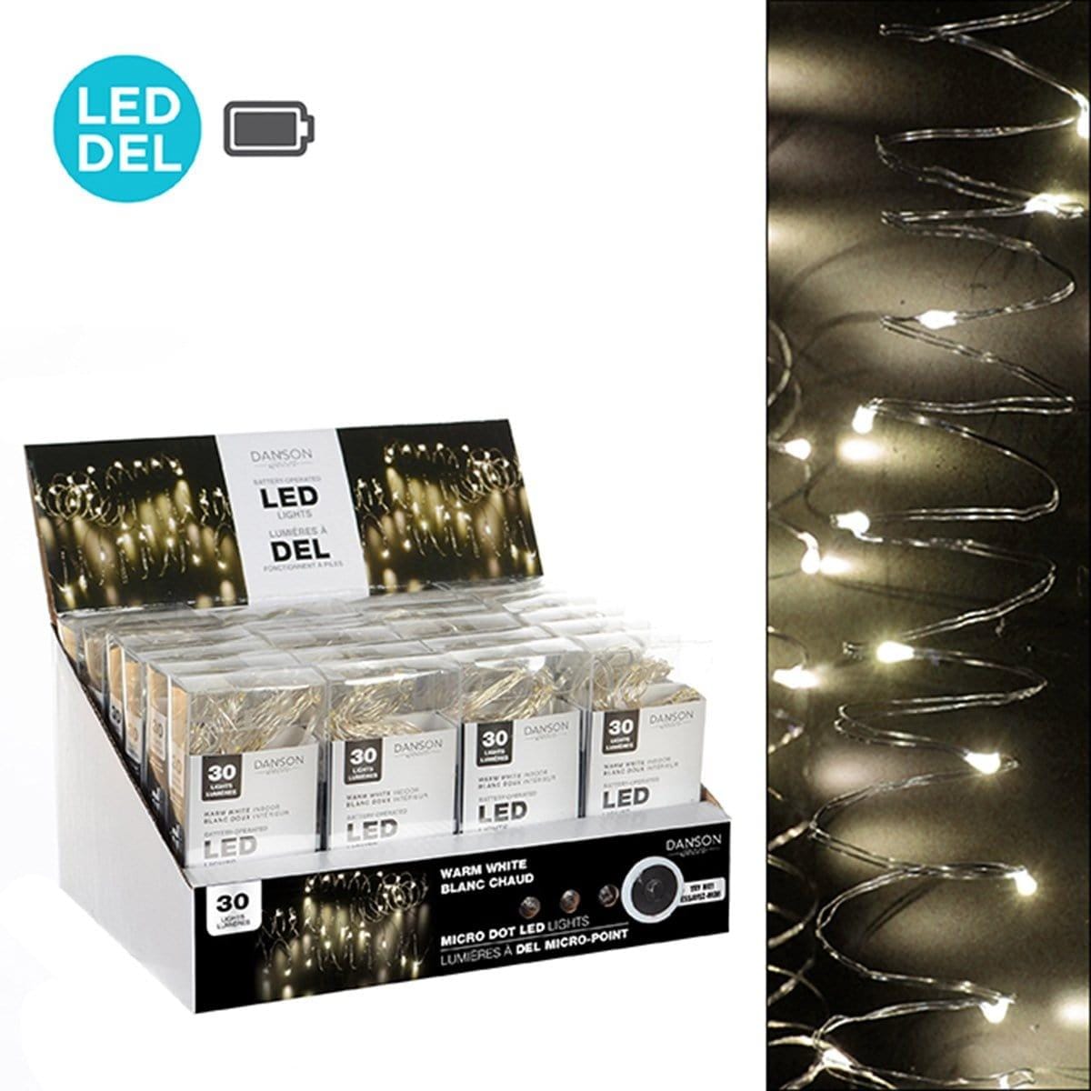 Micro Dot String Lights 10 Ft. - Warm White – Party Expert