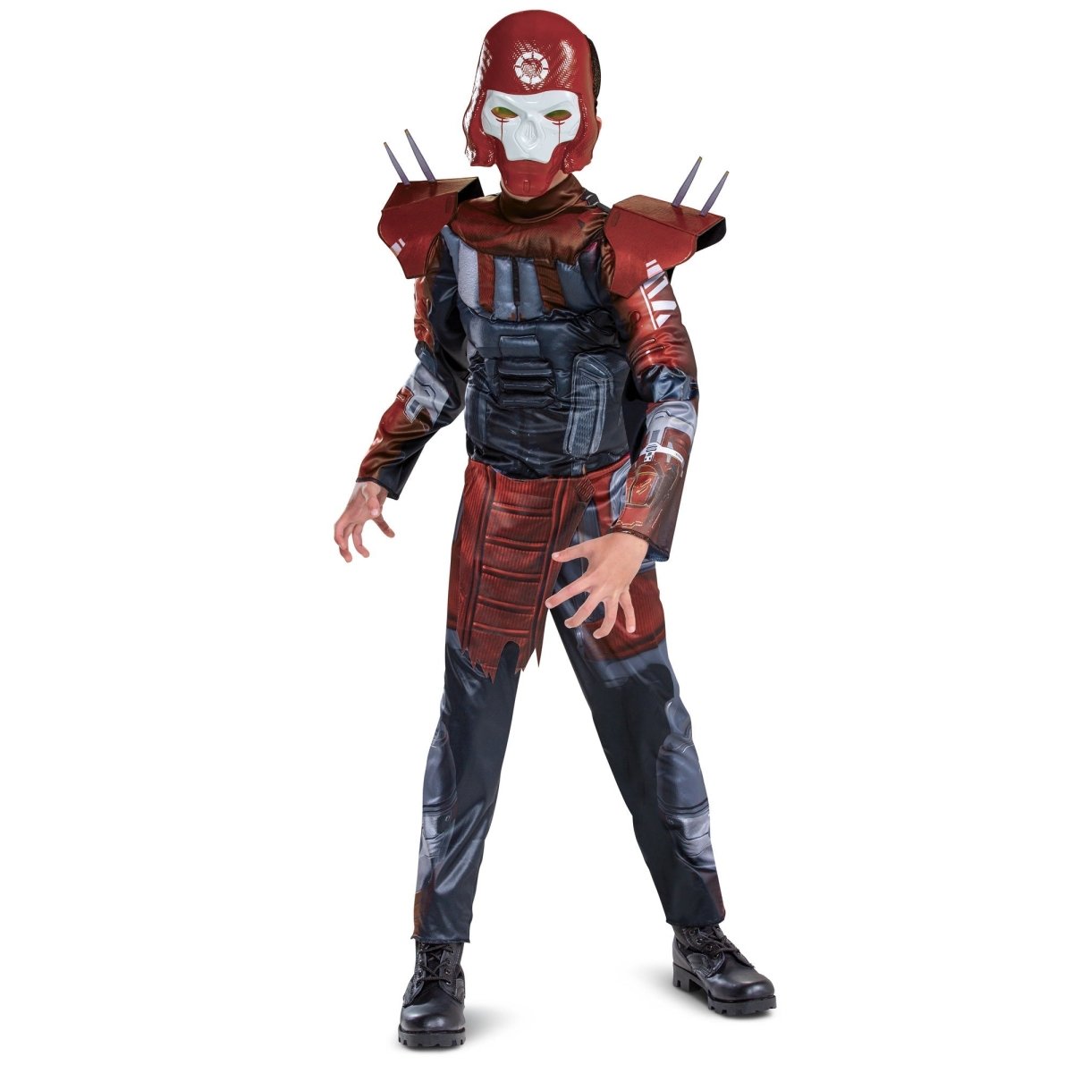 Apex Legends Revenant Classic Muscle Costume for Kids, Red and Grey Ju ...