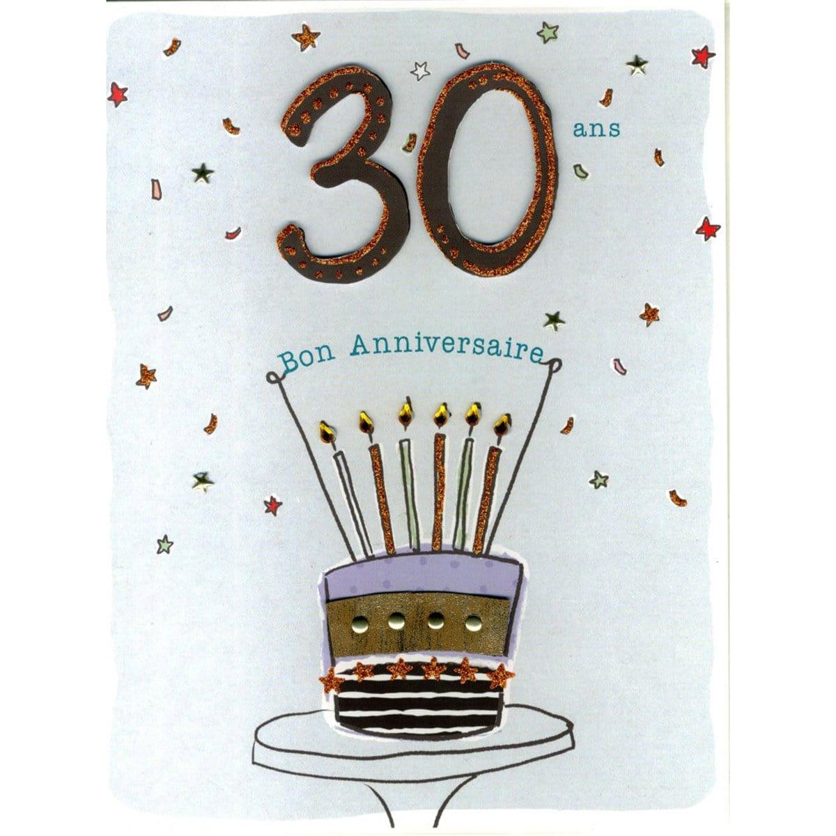 Gigantic Card - 30 ans gâteau – Party Expert