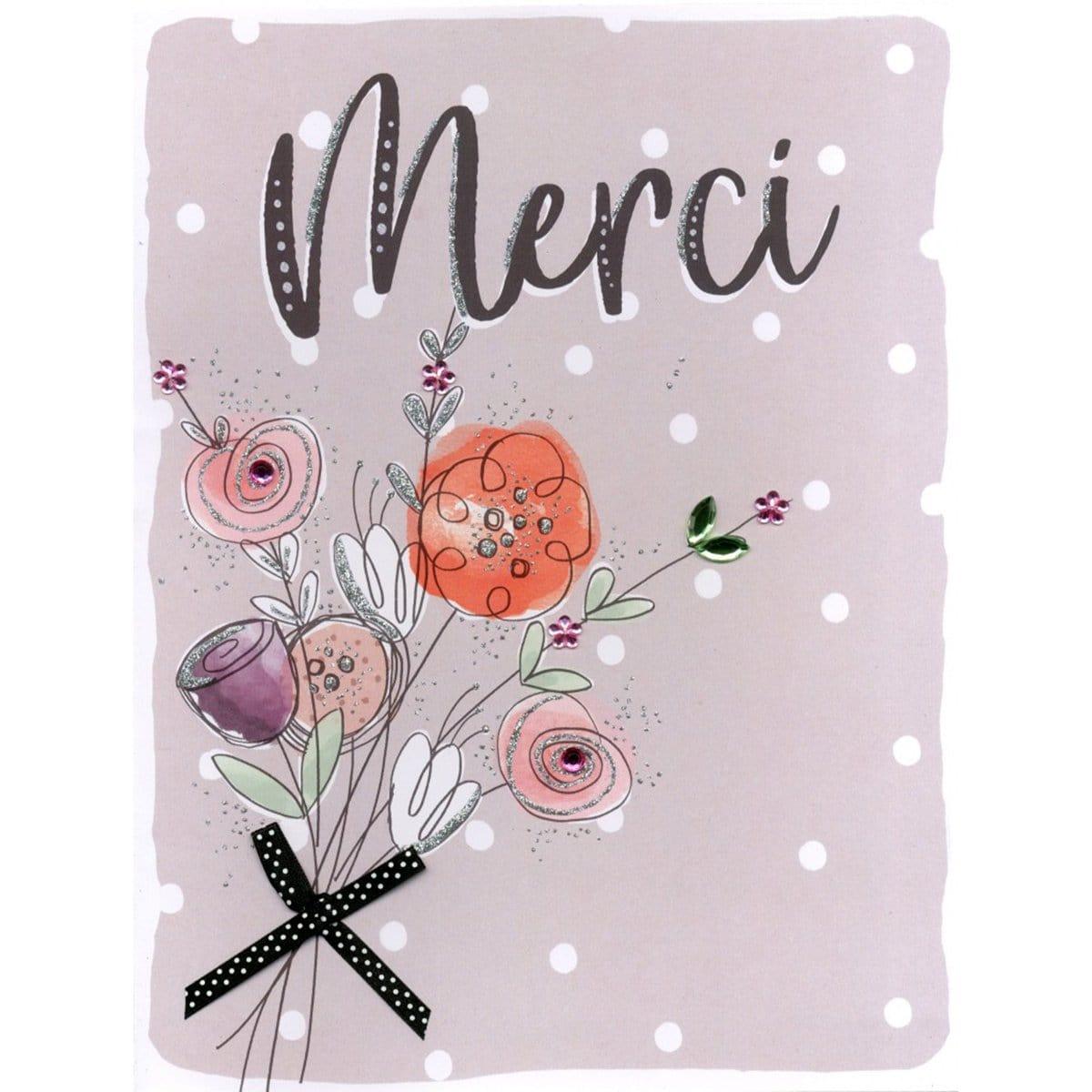 Gigantic Card - Merci Flowers – Party Expert