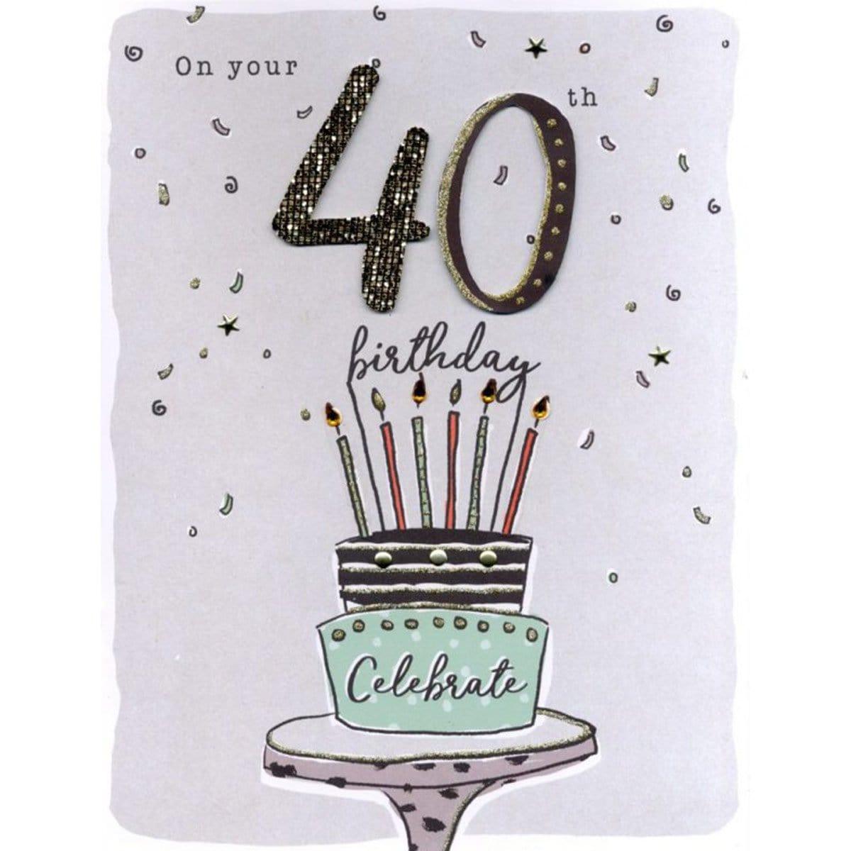 Gigantic Card - On Your 40Th Birthday | Party Expert