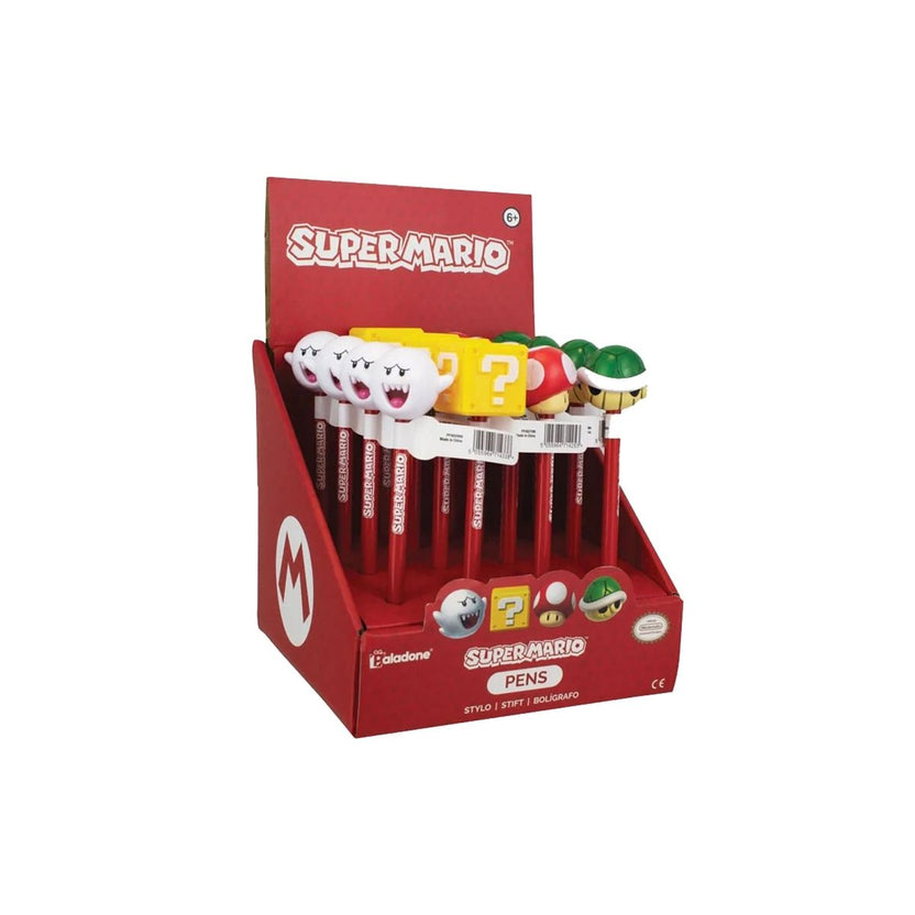 Super Mario Pen with Pen Topper, assortment, 1 Count | Party Expert