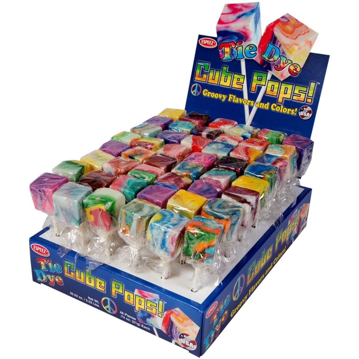 Tie Dye Cube Pops, Assortment, 1 Count | Party Expert
