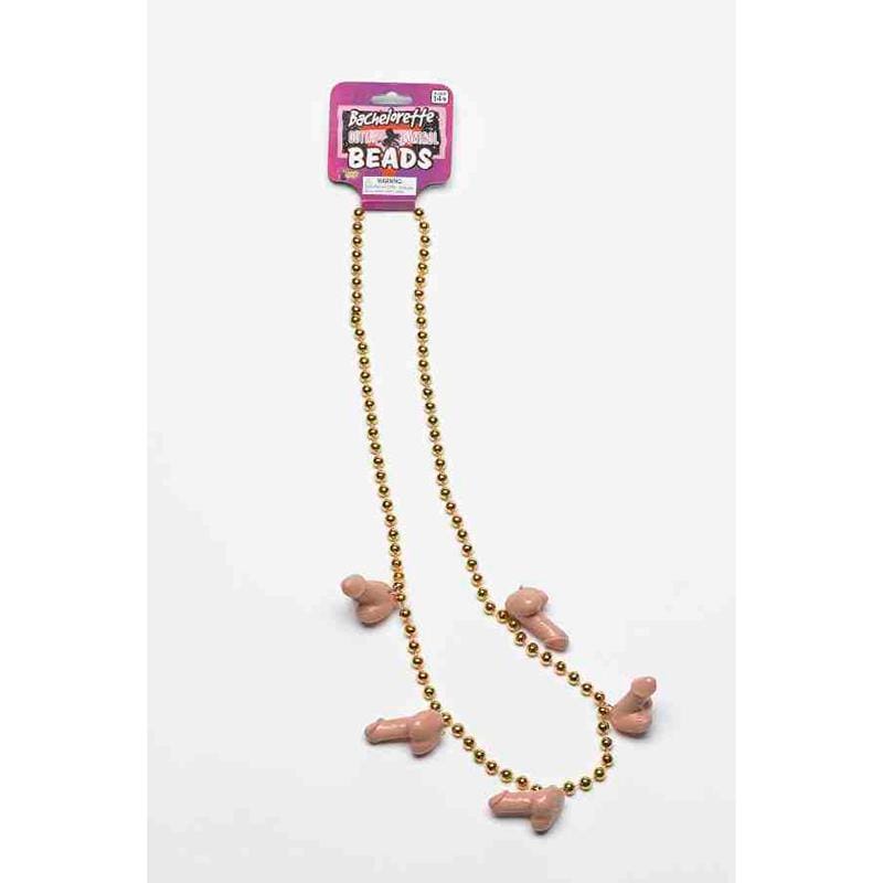 Beaded Necklace with Penis Charms | Party Expert