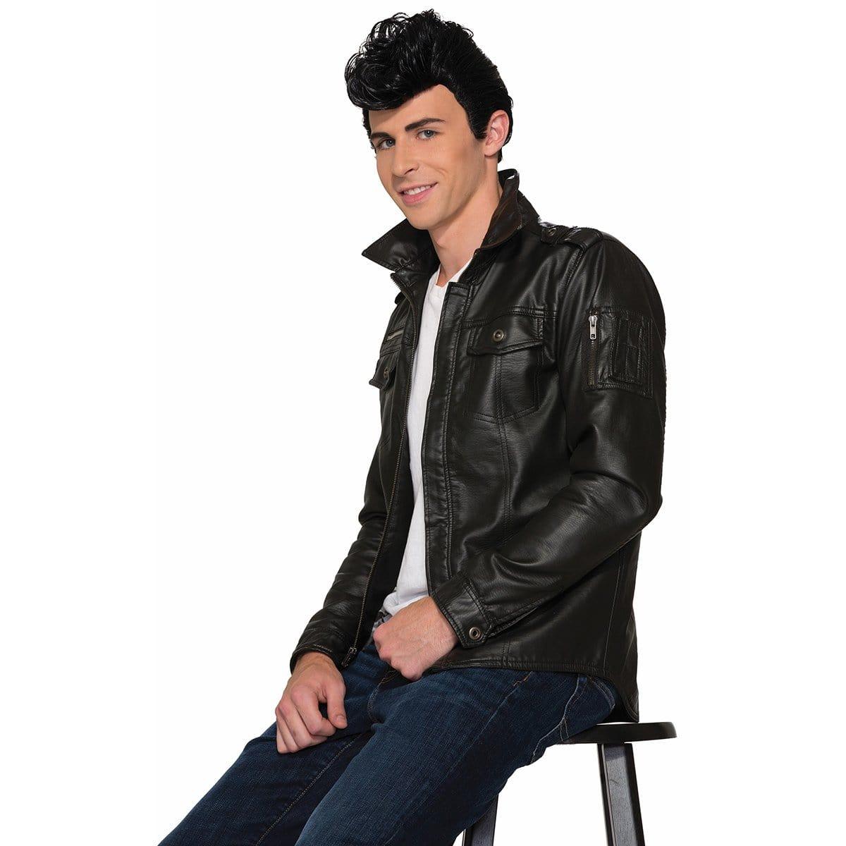 50's Black Greaser Wig for Men | Party Expert