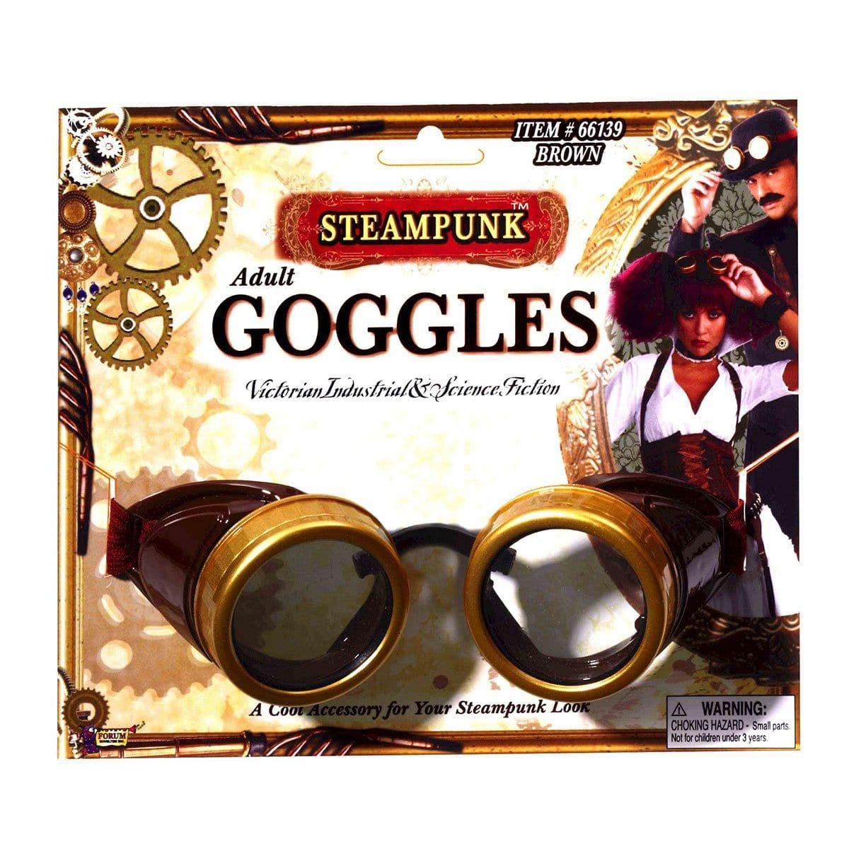 Brown Steampunk Goggles | Party Expert