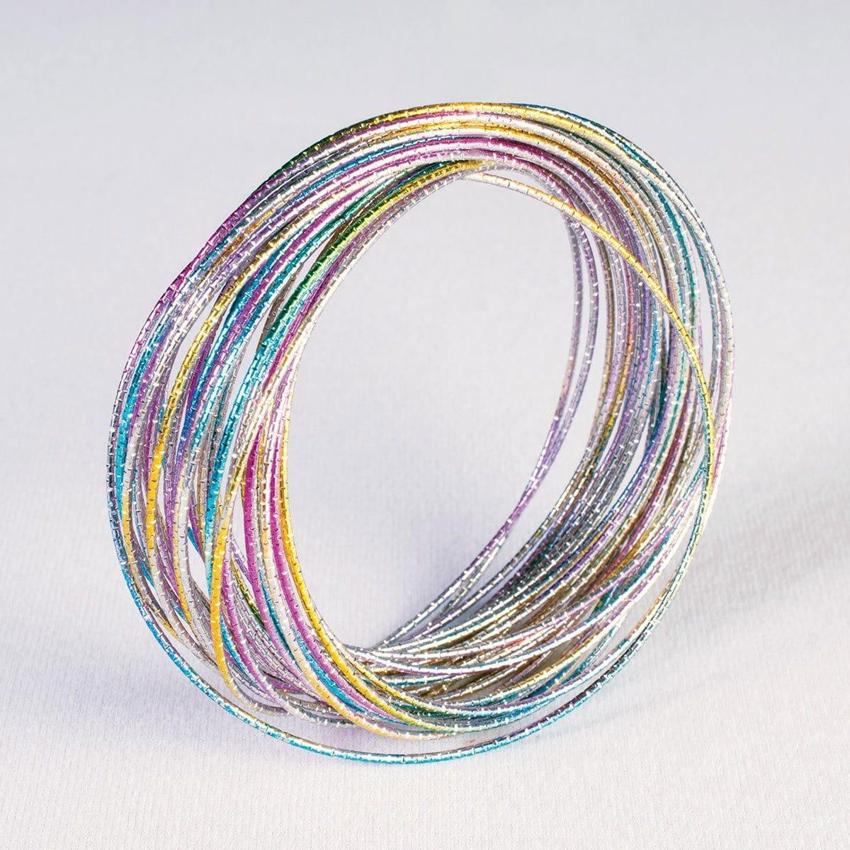 Rainbow Disco Bangle Bracelets | Party Expert
