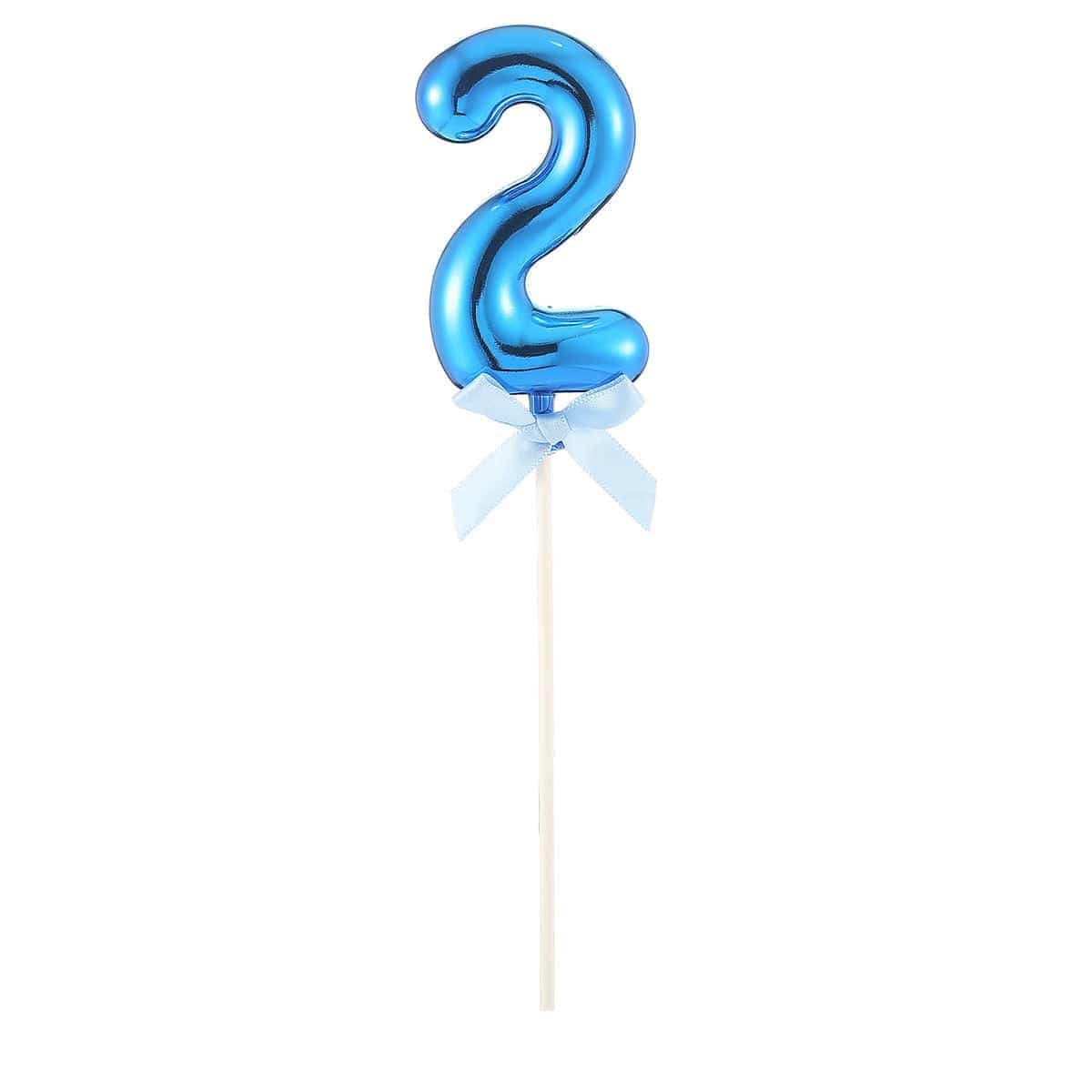 Cake Topper #2, Blue | Party Expert