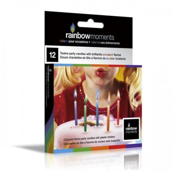 Coloured Flame Birthday Candles 12/pkg. – Party Expert