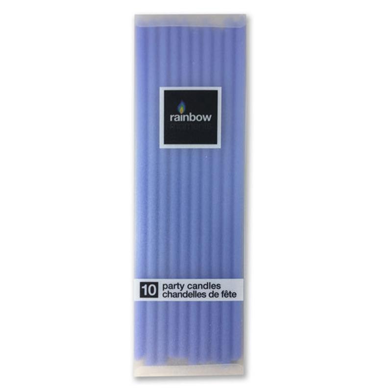 Slim Paraffin Candles 10/pkg - Blue – Party Expert