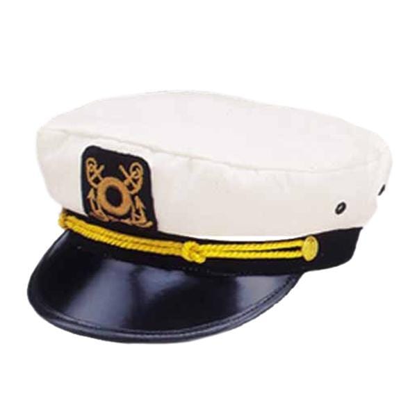 White Yacht Cap for Adults | Party Expert