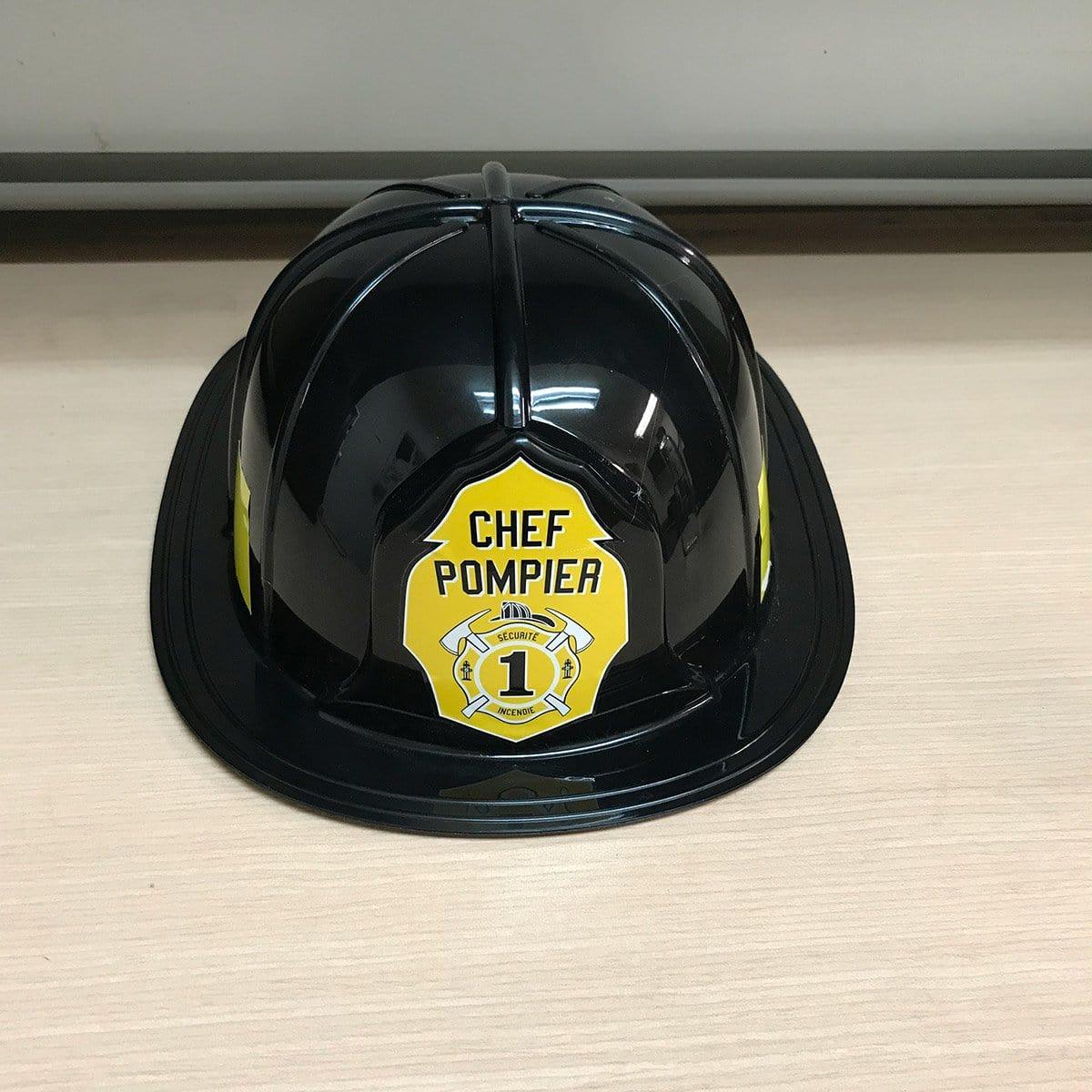 Black Firefighter Hat for Adults | Party Expert