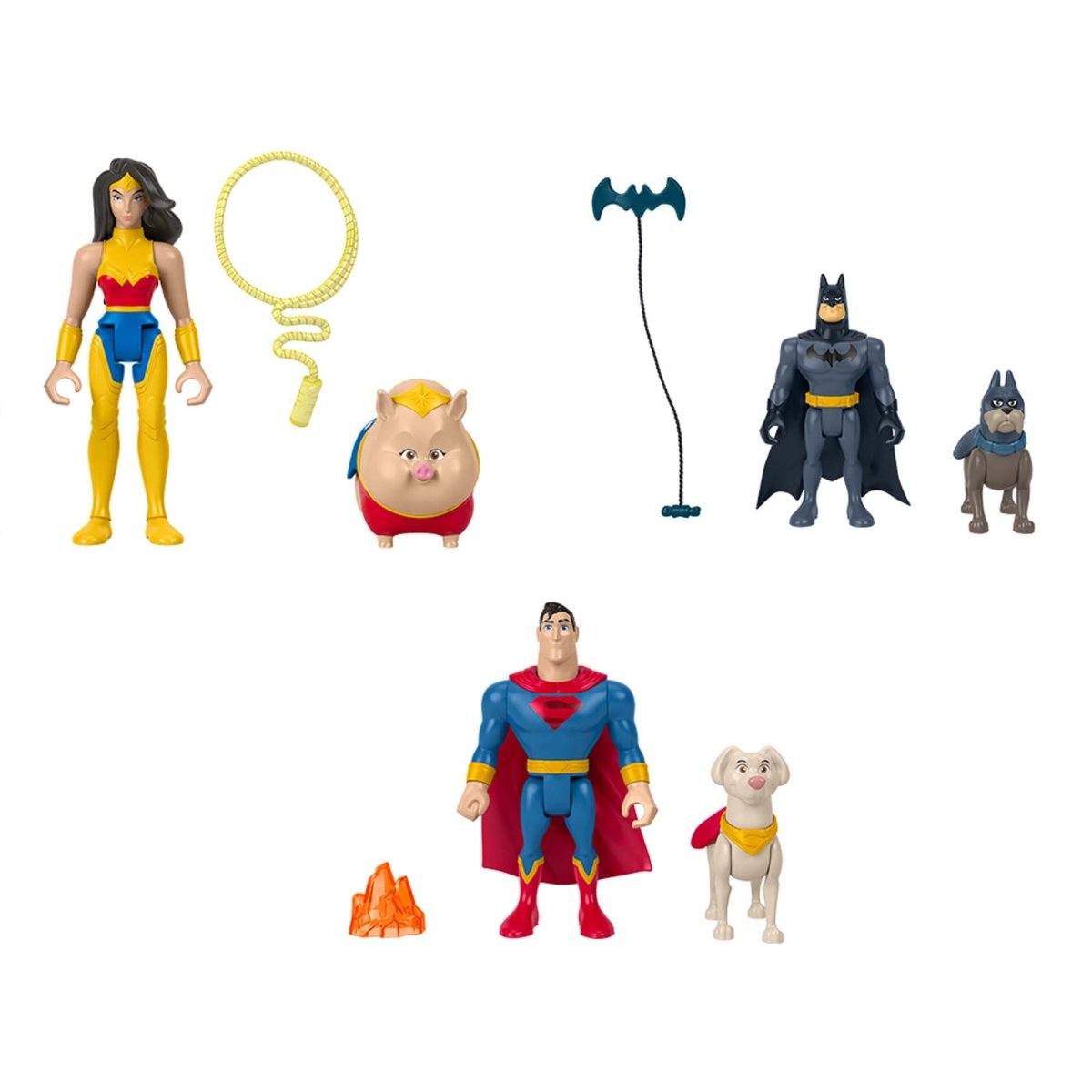 DC Super Pets Heroes and Animals Figures, Assortment | Party Expert