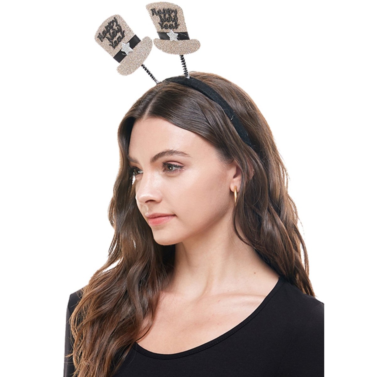 Happy New Year Hats Headband with Bow, Assortment | Party Expert