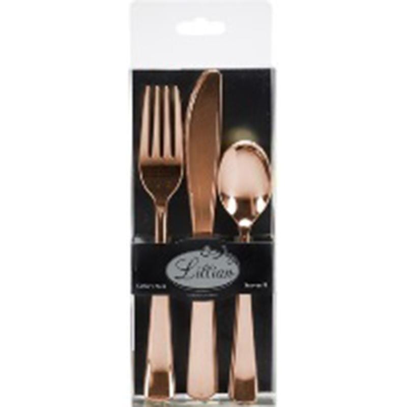Rose Gold - Cutlery Set 24/pkg – Party Expert
