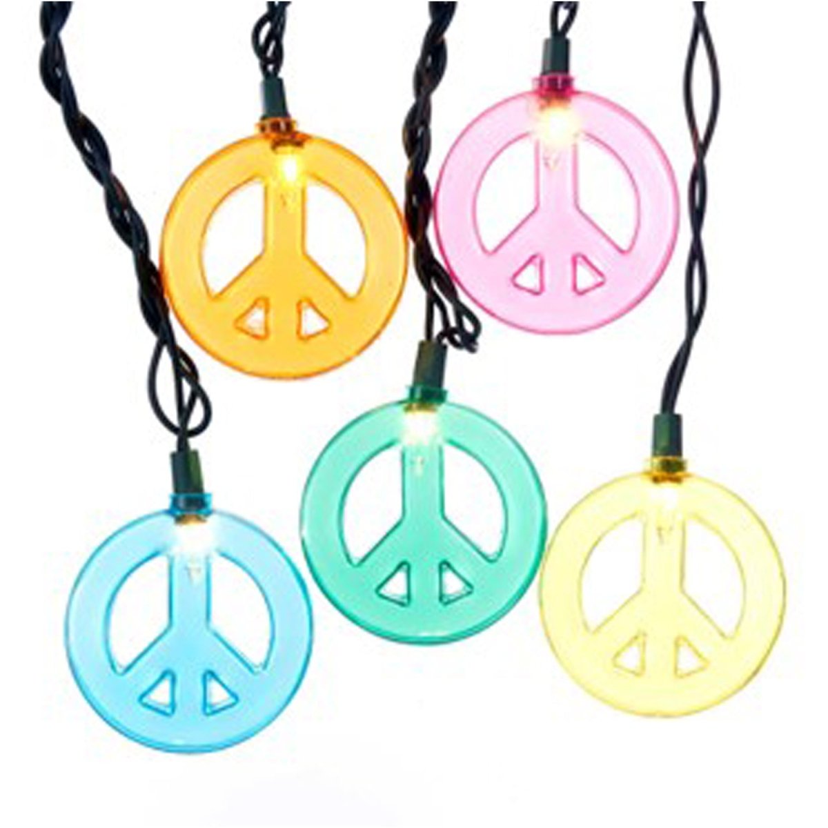 Peace Sign Light Set, 138 Inches, 1 Count | Party Expert