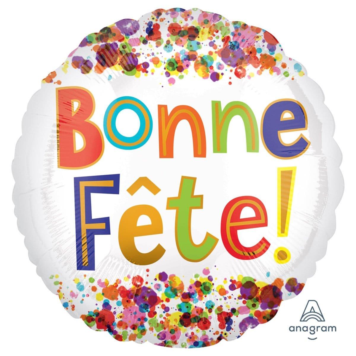 Bonne Fête Watercolor Foil Balloon | Party Expert