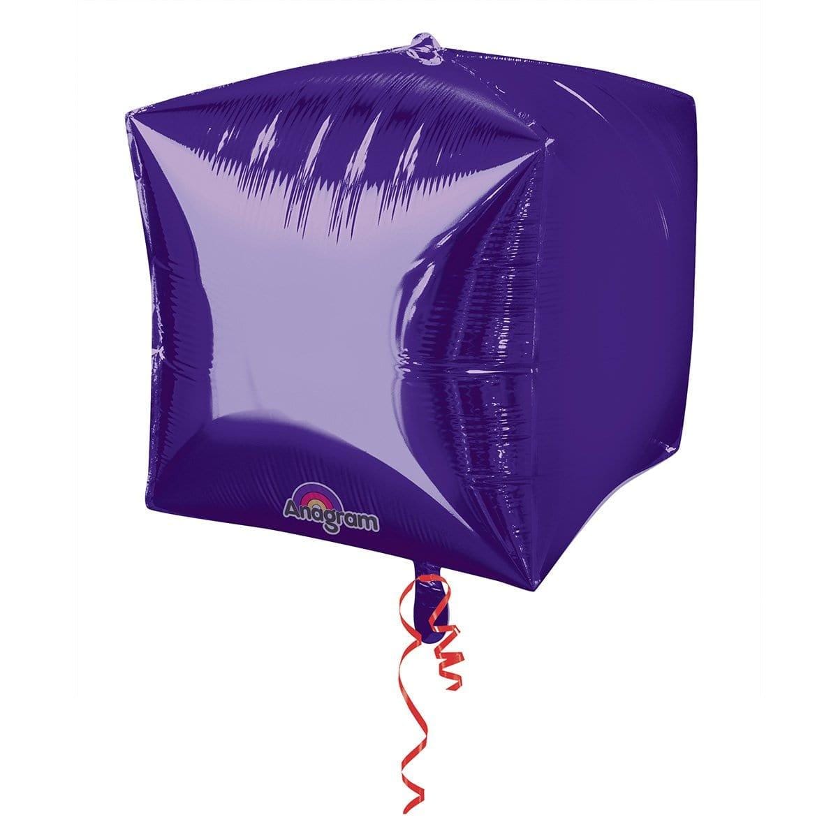 Purple Cubez Balloon, 15 Inches | Party Expert