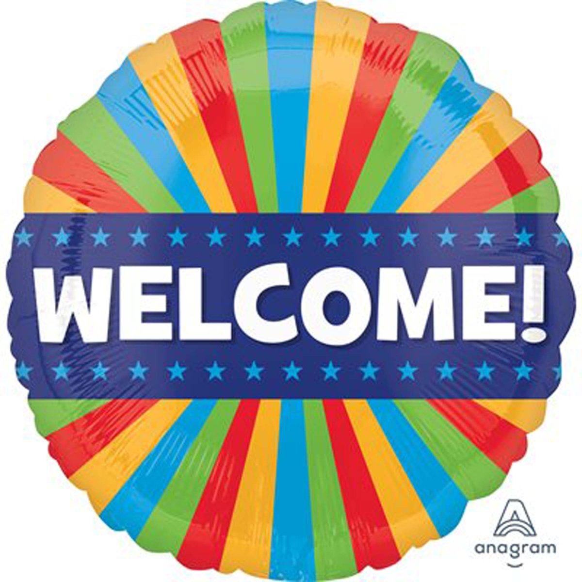 Welcome Round Foil Balloon, 18 Inches, 1 Count | Party Expert