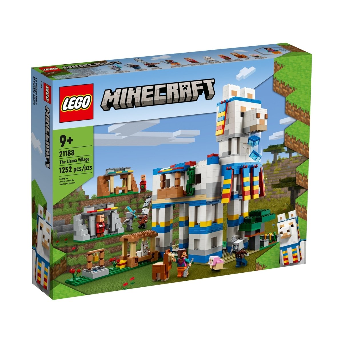LEGO Minecraft The Lama Village, 21188, Ages 9+, 1252 Pieces – Party Expert