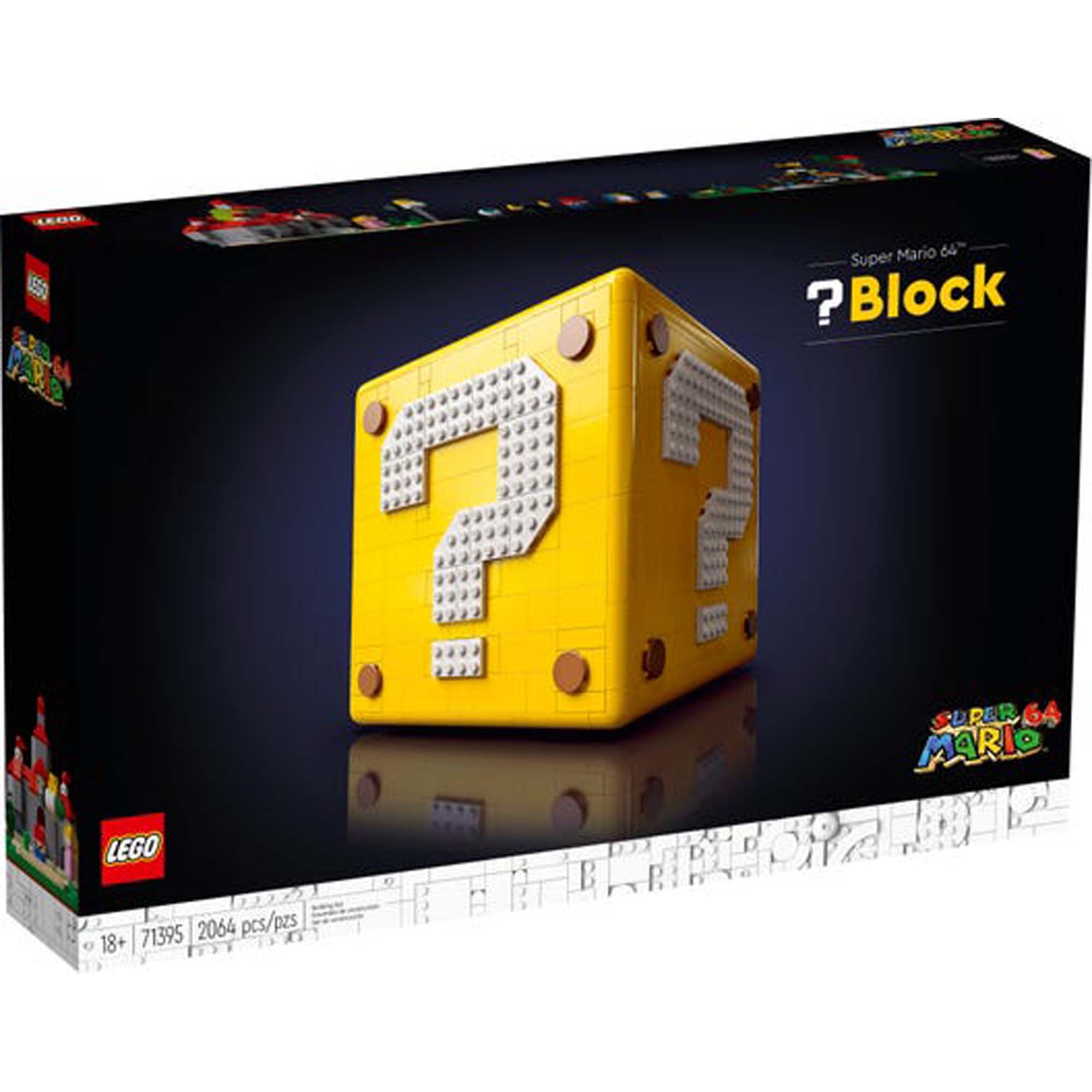 LEGO Super Mario Question Mark Block, 71395, Ages 18+, 2064 Pieces ...