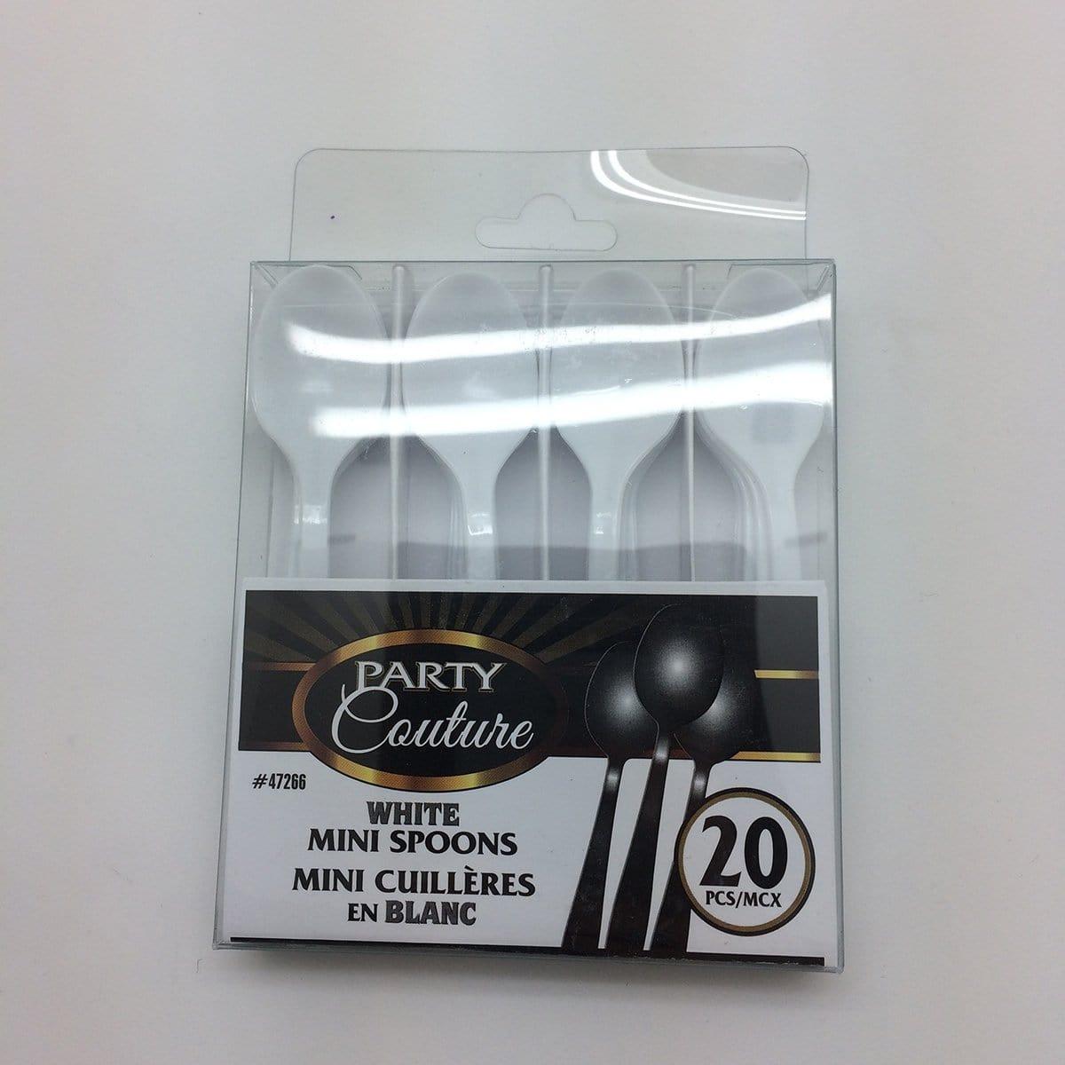Mini Spoons - White 20/pkg. – Party Expert