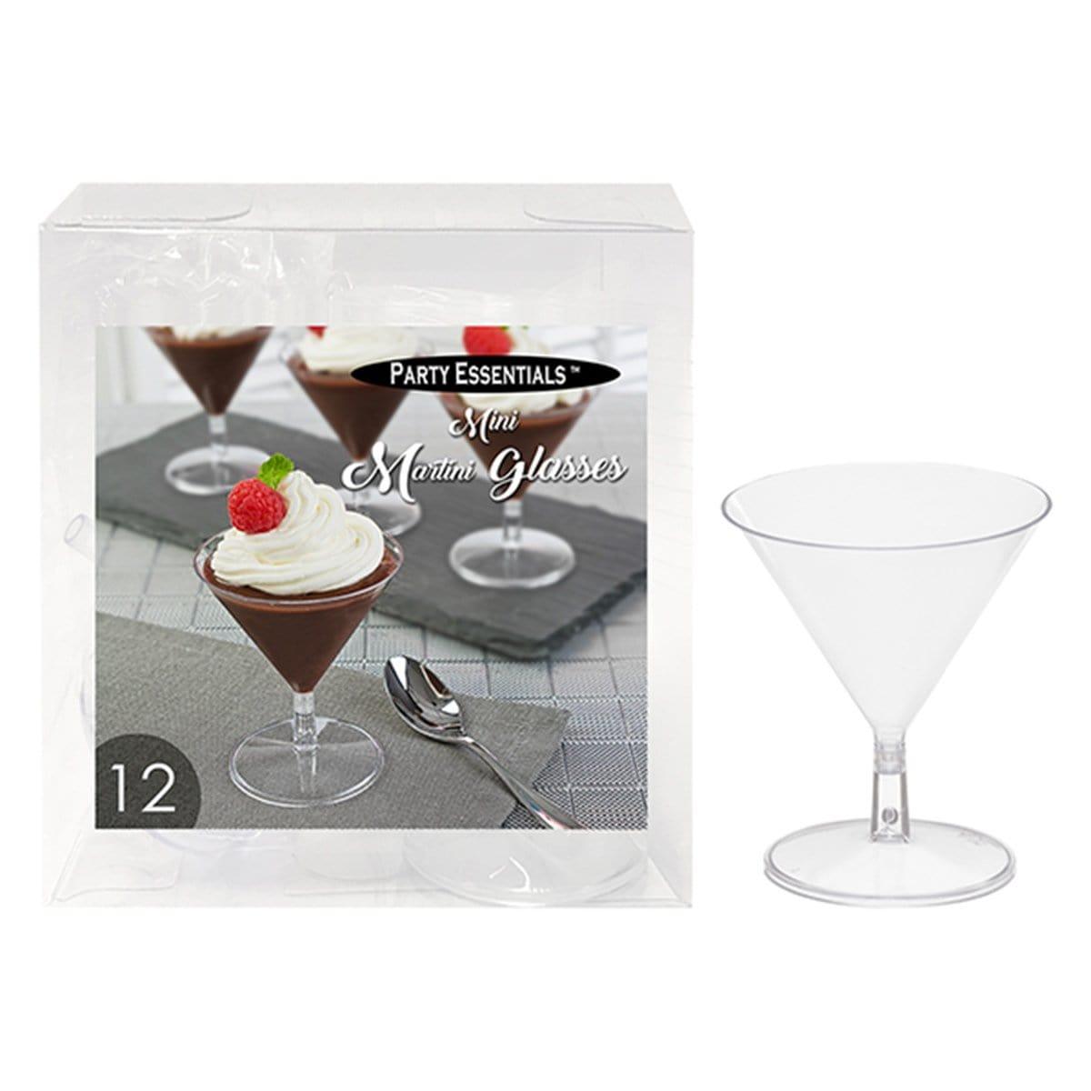Mini Martini Glasses 2 Oz., 12 Count | Party Expert