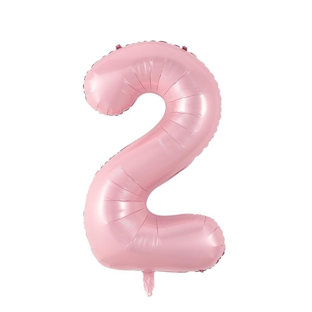 Pastel Pink Number 2 Foil Balloon, 40 Inches | Party Expert