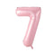 Pastel Pink Number 7 Foil Balloon, 40 Inches | Party Expert