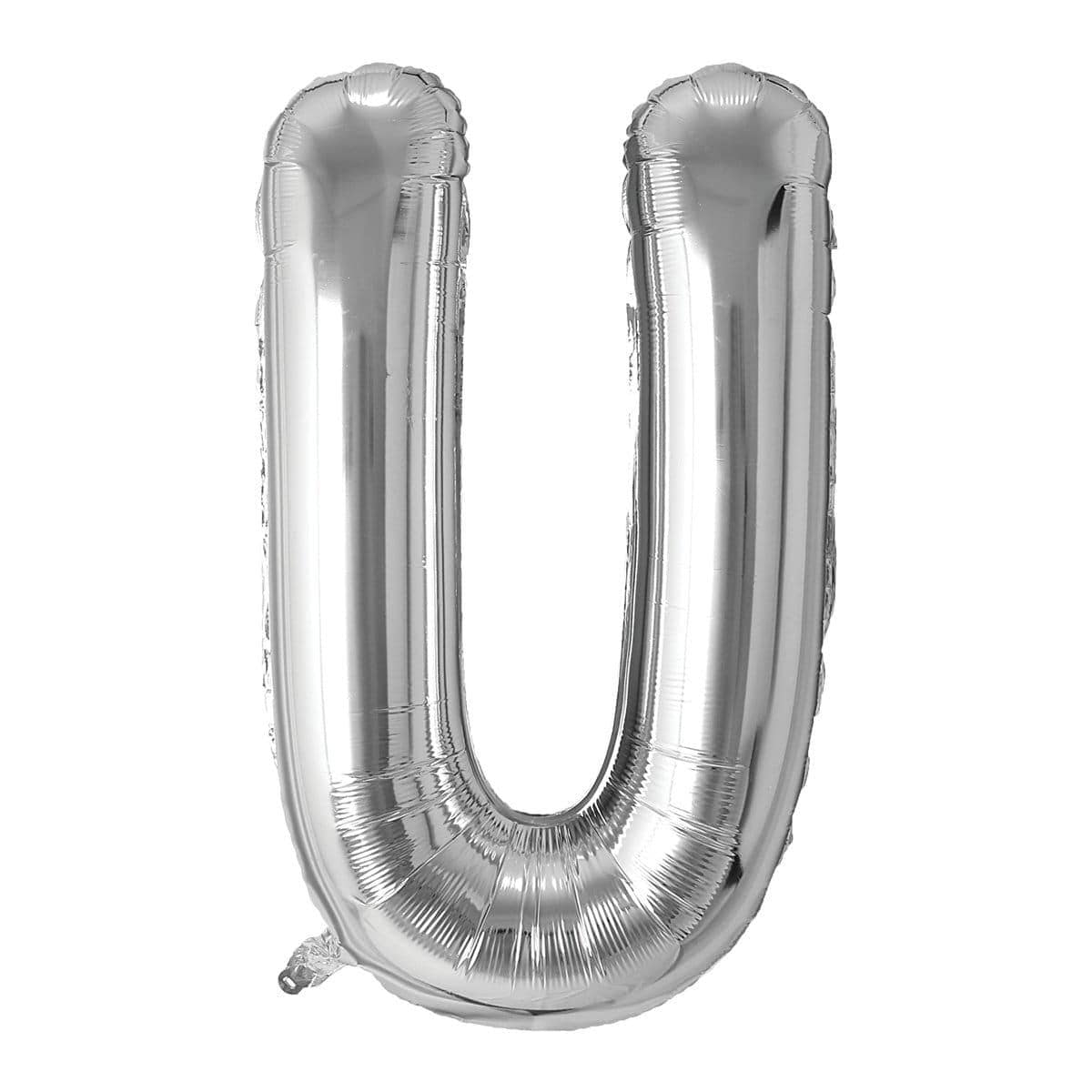 Silver Letter U Foil Balloon, 40 Inches | Party Expert