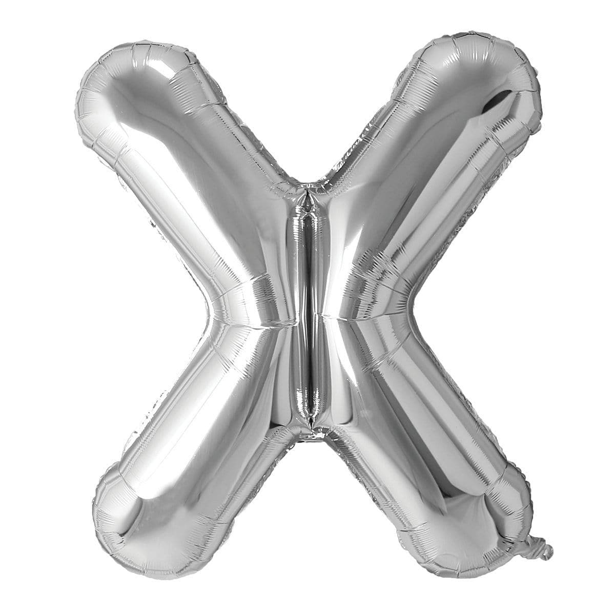 Silver Letter X Foil Balloon, 40 Inches | Party Expert
