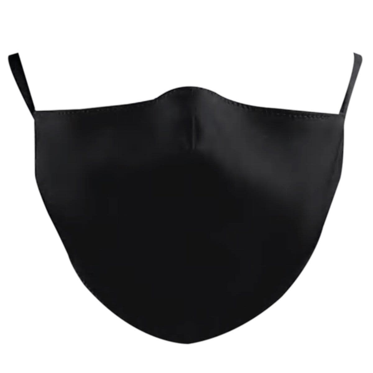 Black Washable Cotton Face Mask for Adults | Party Expert