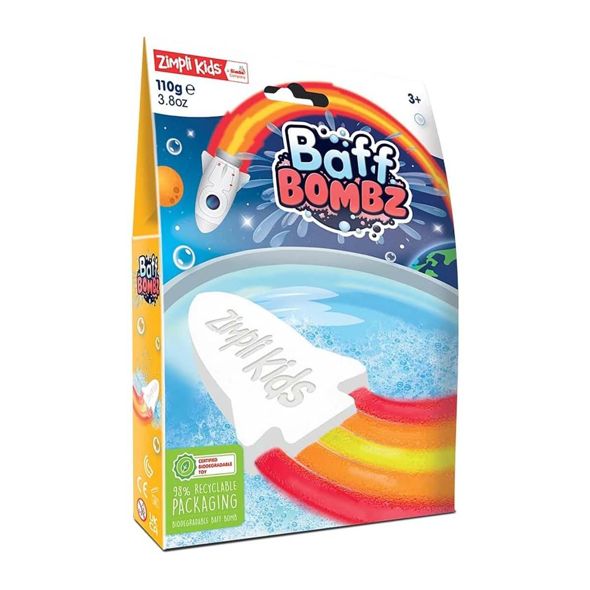 Rocket Baff Bombz Bath Bomb, 110g, 1 Count | Party Expert