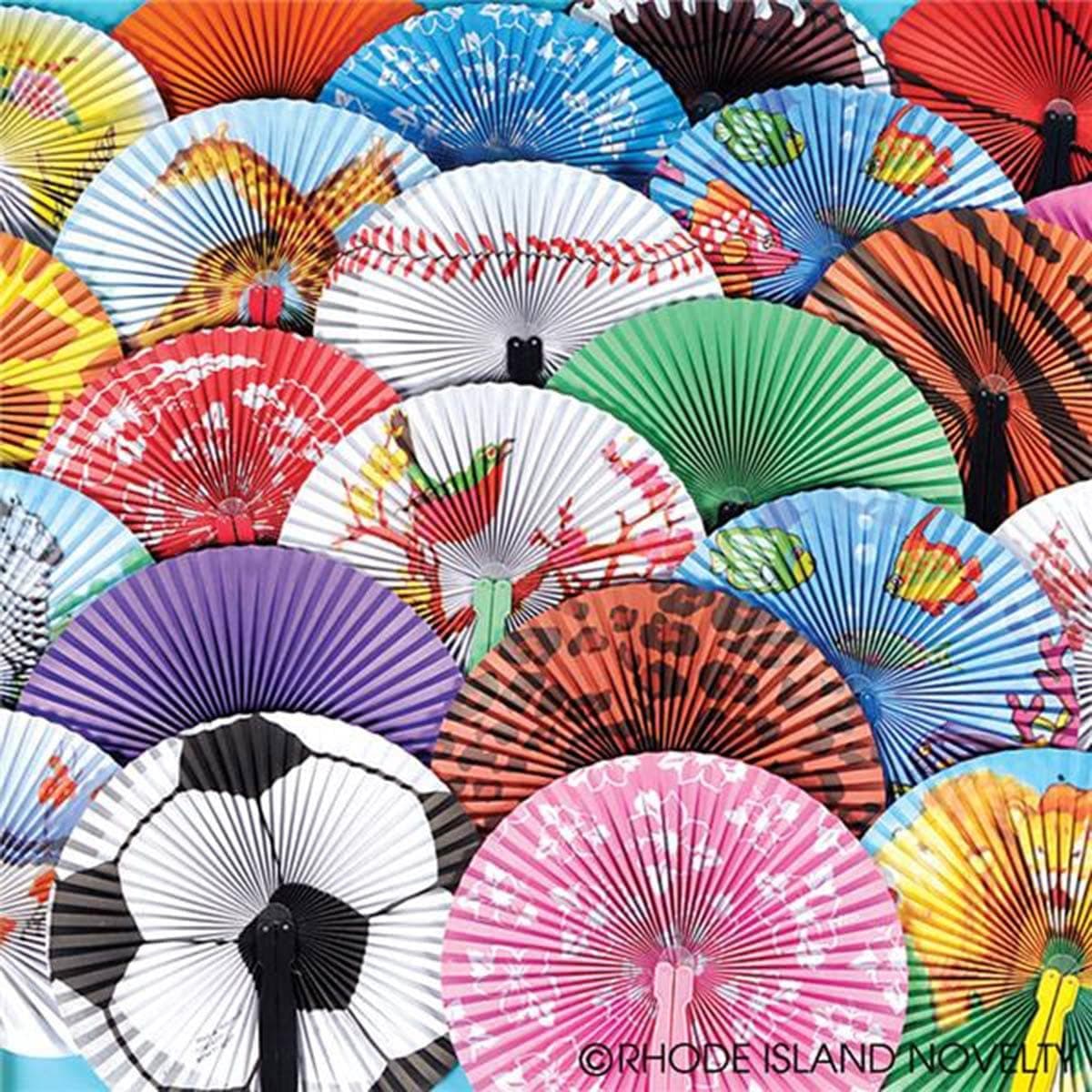 Folding Fan, Assortment, 1 Count | Party Supplies – Party Expert