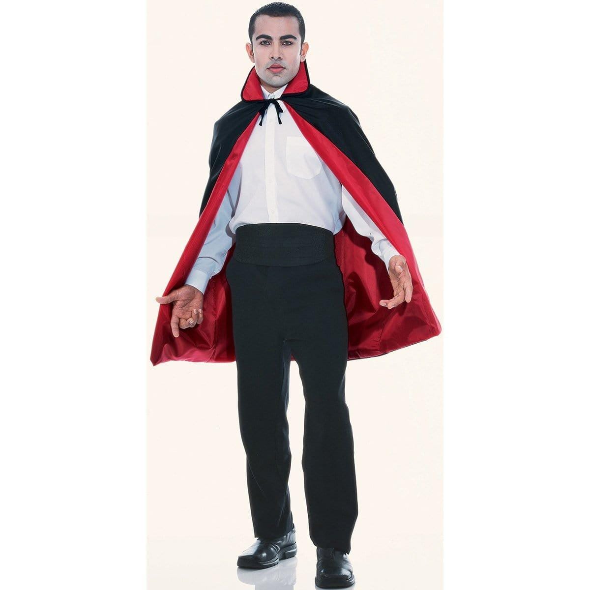 Red & Black Reversible Cape for Adults | Party Expert