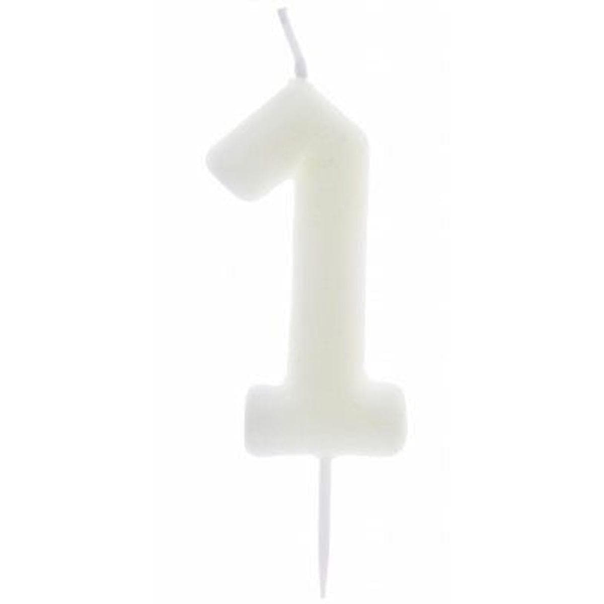 Number 1 Birthday Candle, Phosphorescent - Party Expert