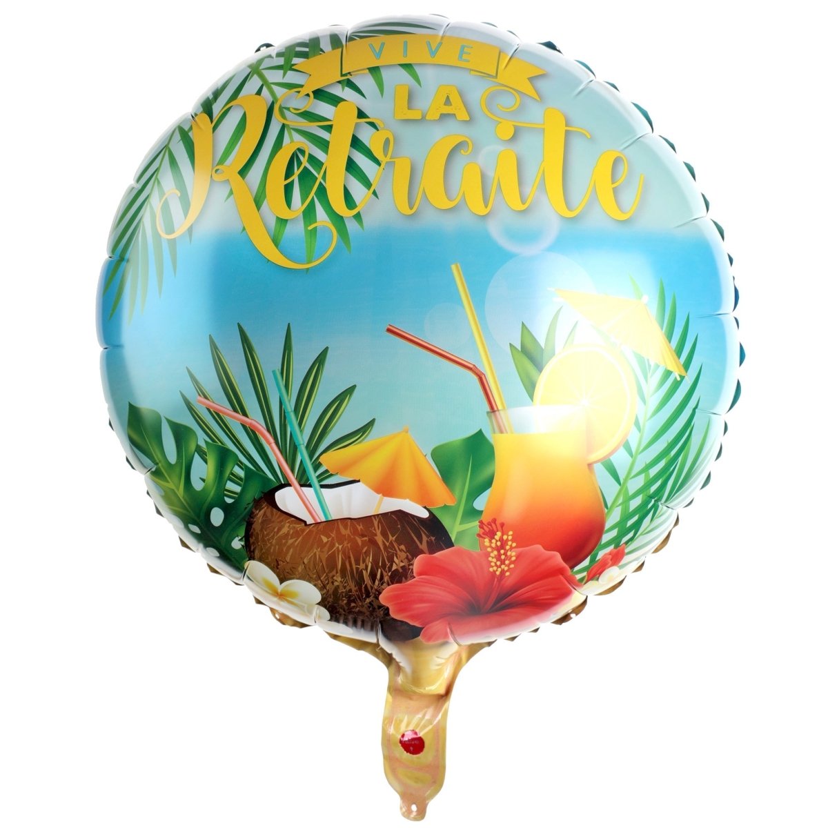 Retraite Retro Foil Balloon, 18 Inches, 1 Count | Party Expert