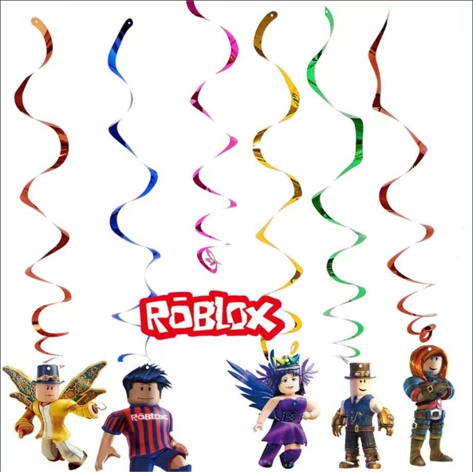 Roblox Swirl Decorations, 6 Count - Party Supplies – Party Expert