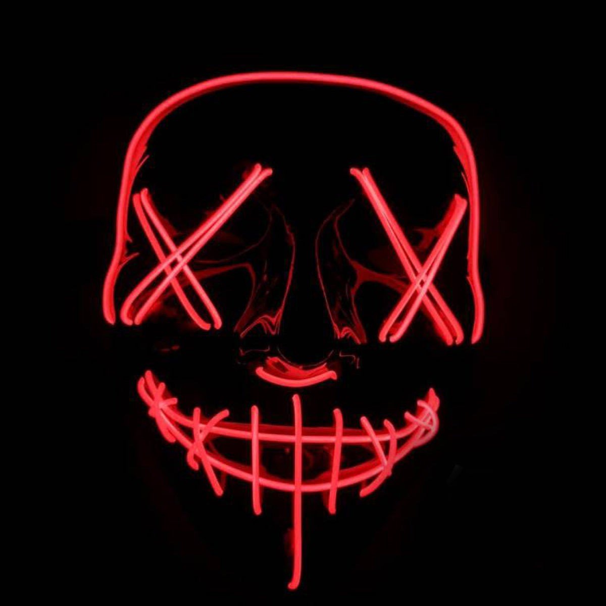Red LED Wire Mask | Party Expert