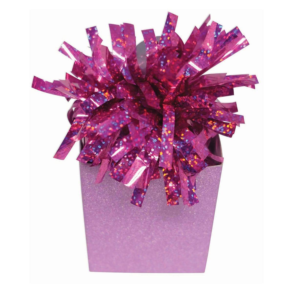 Hot Pink Mini Tote Balloon Weight | Party Expert