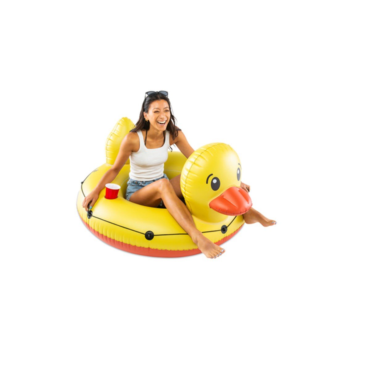 Giant Duck River Tube, Yellow - Party Expert