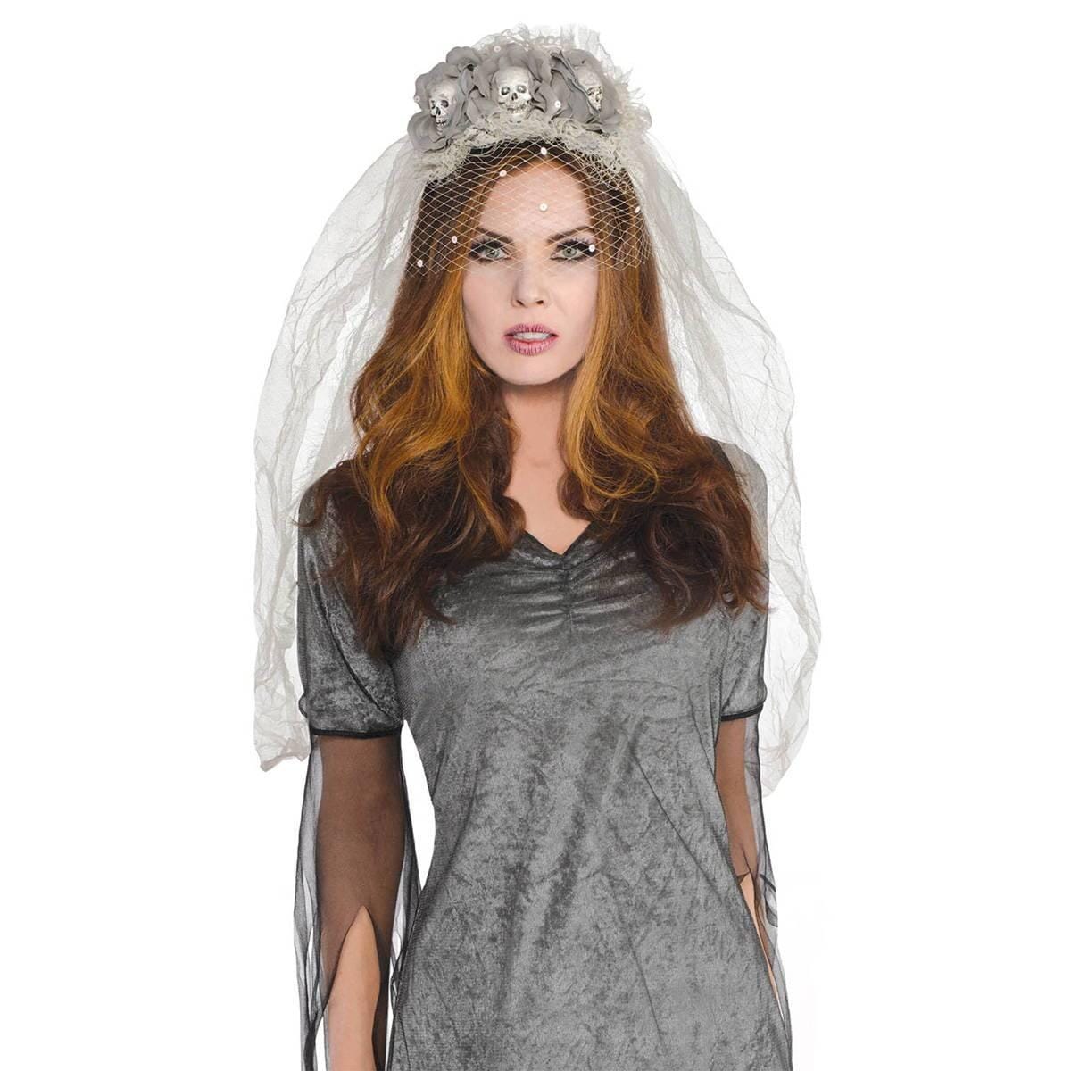 Ghost Bride Couture Headband for Adults | Party Expert